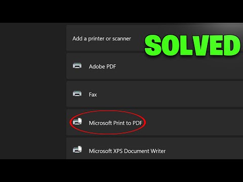 How to Fix & Install Microsoft Print to PDF Windows 11 | Print to PDF Not Working or Missing-2025🖨️✅