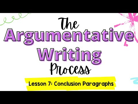 Argumentative Writing Unit - Lesson 7: Counter Arguments