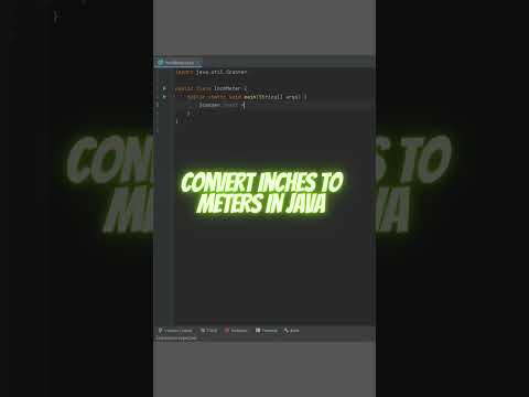 Convert Inches to Meters in JAVA