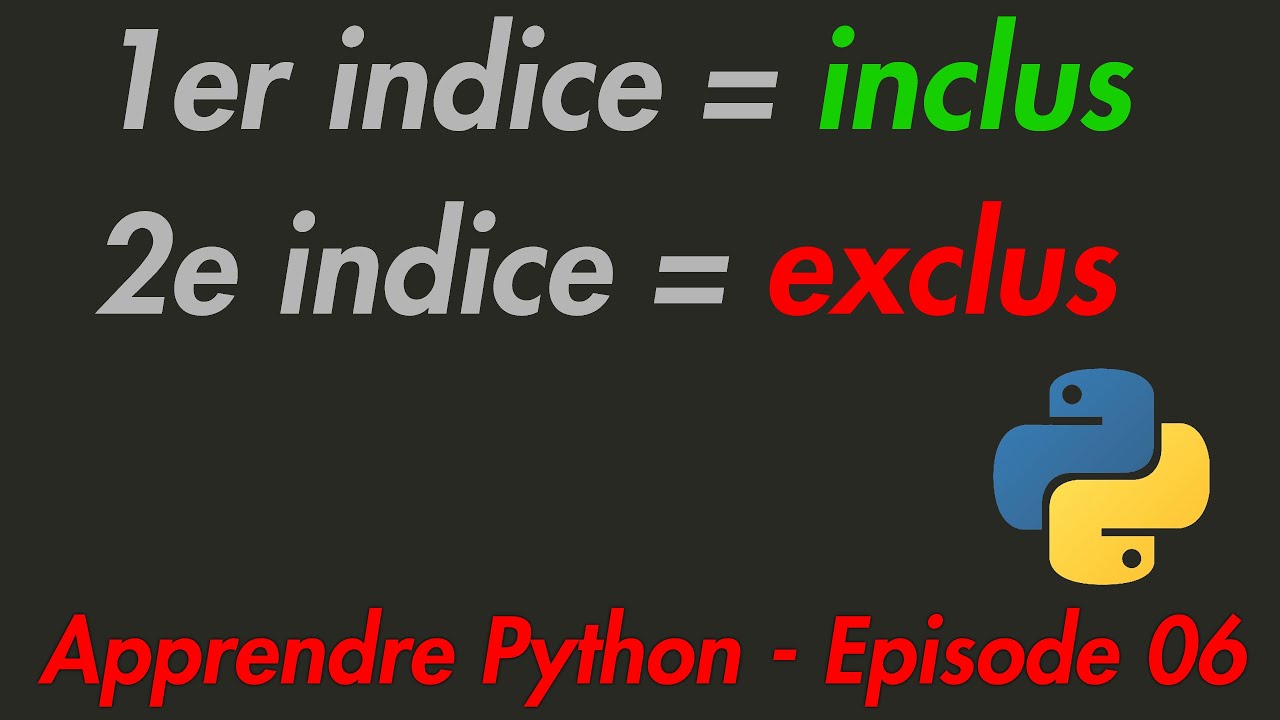 Apprendre Python Facilement - Episode_06 : Manipuler les Strings