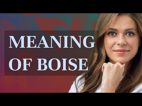 Boise | meaning of Boise
