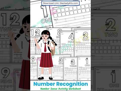 Number Skills Recognition and Number Sense Worksheet