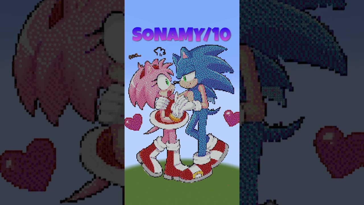 SONIC x AMY ROSE 🔵🩷#shorts
