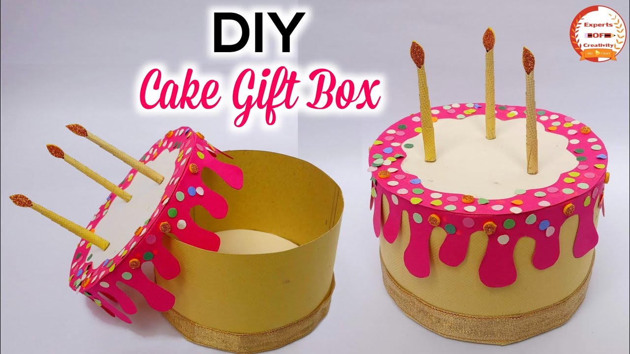 DIY Easy Paper Cake Box making  | Cake Gift Box Ideas | Paper Cake Tutorial 2020