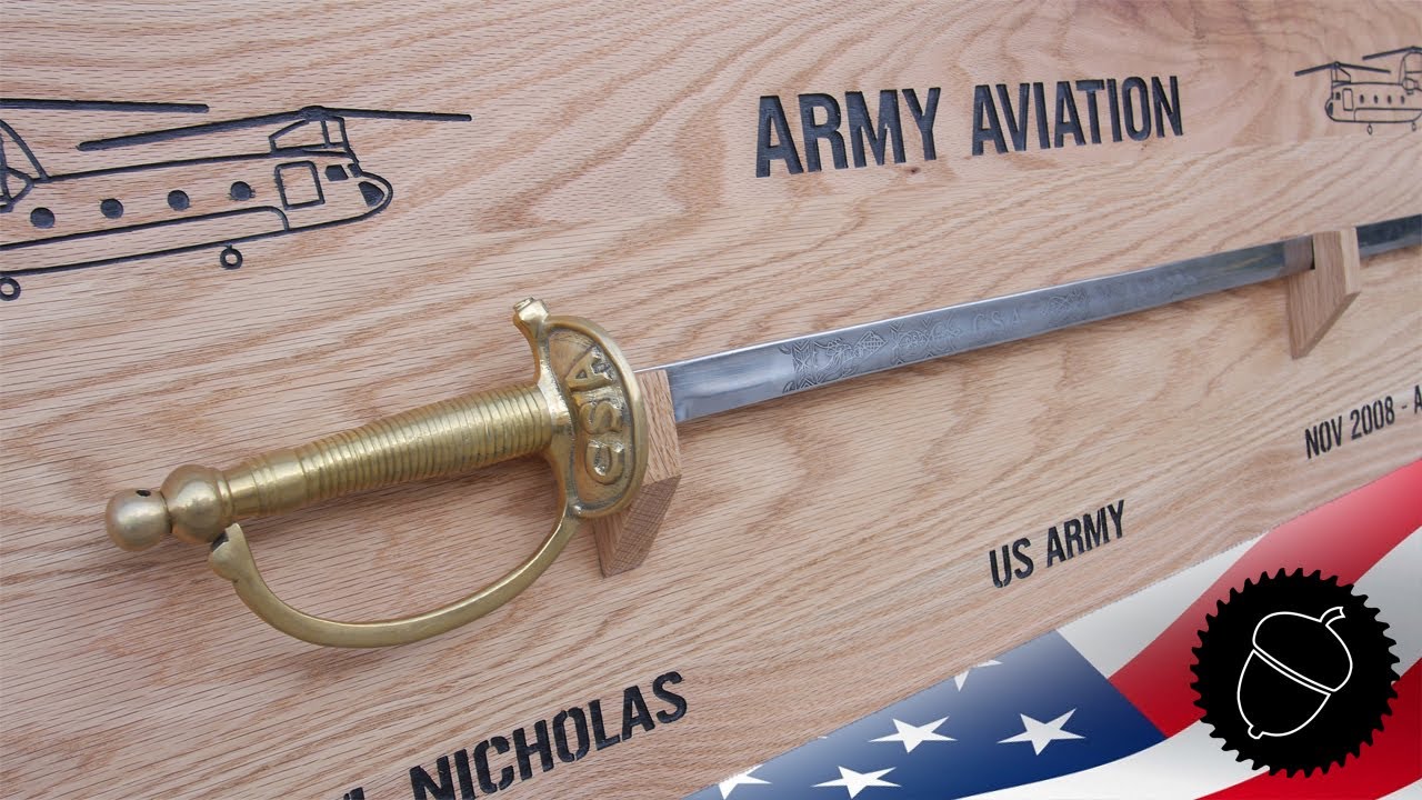 Making an Army Sword Holder for a Veteran | CNC Project!