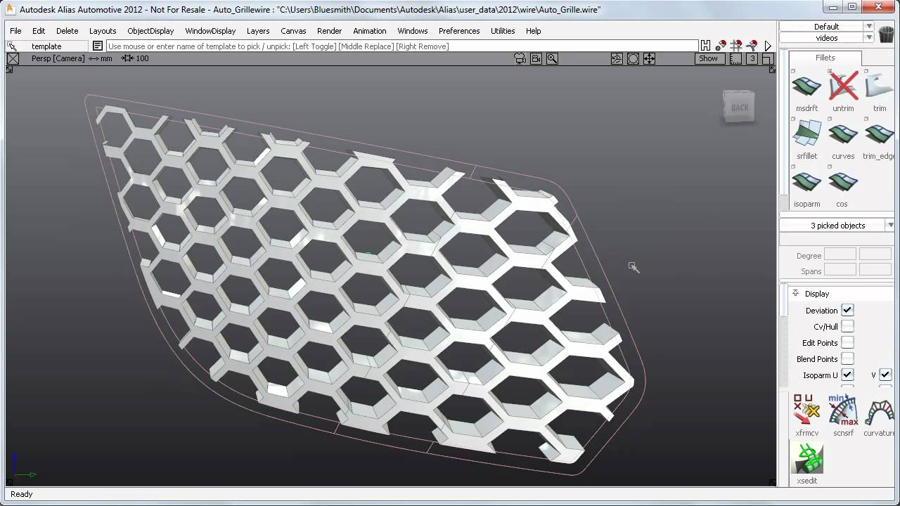 Autodesk Alias 2012 Multi-Surface Draft