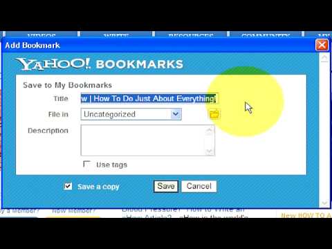 Internet Guide : How to Bookmark a Web Page