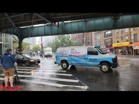 Long Island City New York 🌧 Rain July 2023 | S22 ultra Test