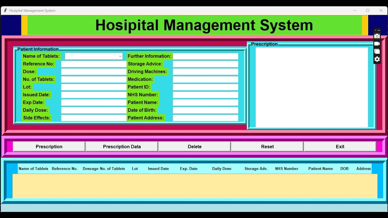 Hospital Management System with Python & Tkinter | Full Project Walkthrough