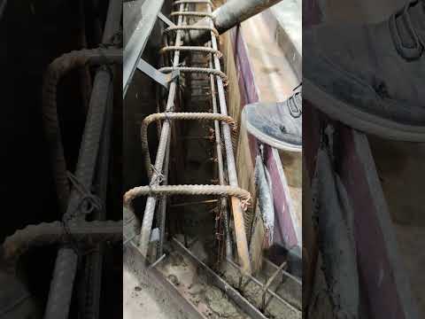 Concreting a vertical wall with the help of a pump