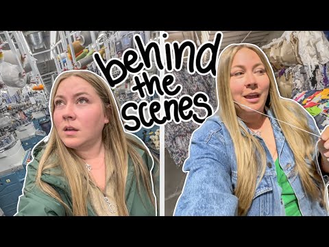 clothing "recycling" - is it actually a solution to fast fashion? (BEHIND THE SCENES at a facility)