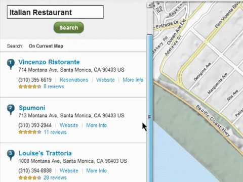 How to search a current map