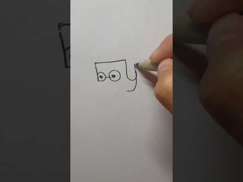 how to turn the word boy into a boy #jimmyart #shorts