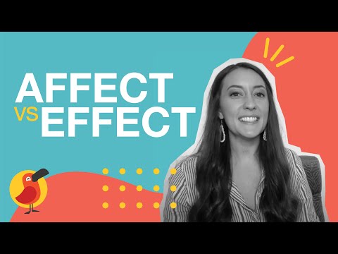 Affect vs Effect