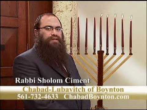 4th Chanukah Greetings Rabbi Ciment - Chabad Boynton Beach