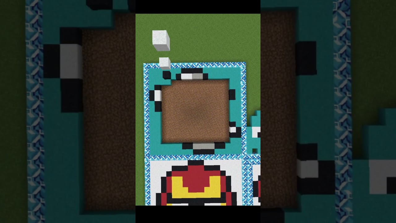 Satisfying Sand Art In Minecraft ! making Ship Pixel Art #gaming #minecraft #shorts