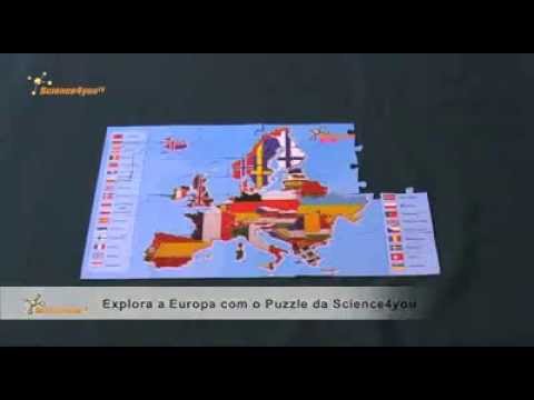 Puzles de mapas de Europa, el cuerpo humano y el sistema solar