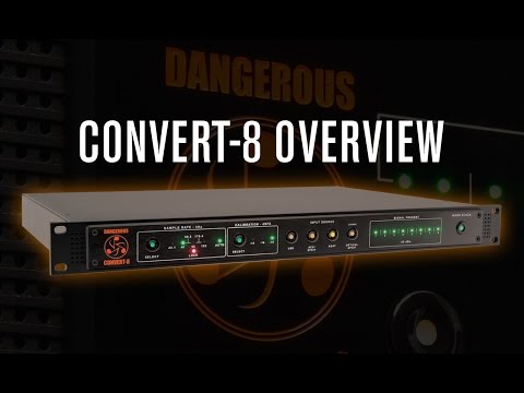 Dangerous Music CONVERT-8 8-Channel D/A Converter - Black | Reverb