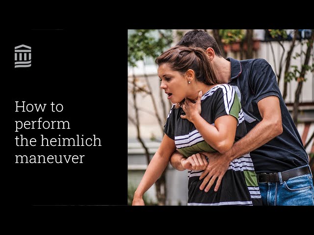How is the Heimlich maneuver performed? Mansfield officer hailed as a ...