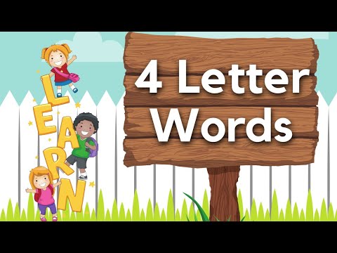 four letter words | 4 letter words | four letter words with pictures | toppo kids
