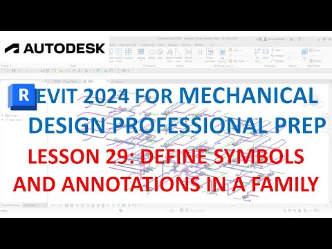 REVIT MECHANICAL DESIGN PROFESSIONAL CERTIFICATION PREP: SYMBOLS USING ...
