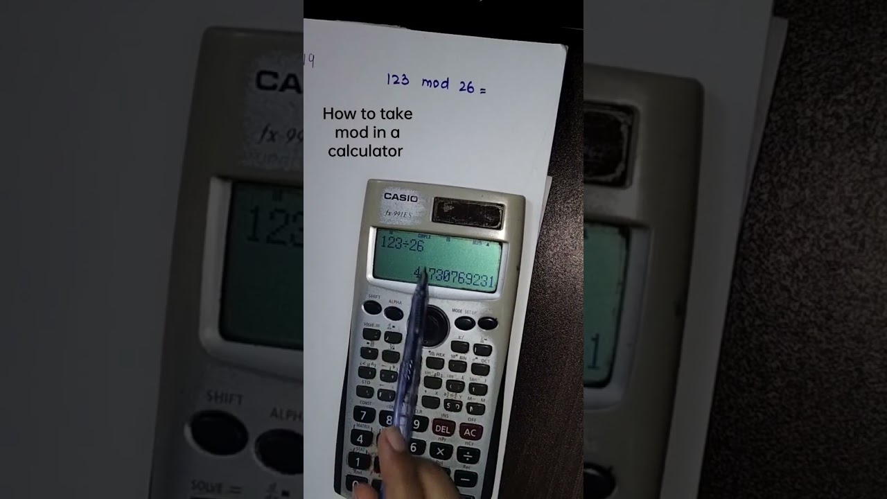 Taking mod in a calculator .Easy steps #modulos