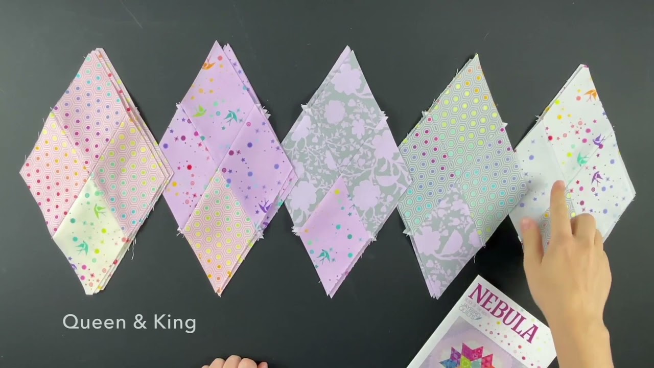 Nebula Block of the Month Background - Part 1 of 2, Cutting & Sewing Background Blocks