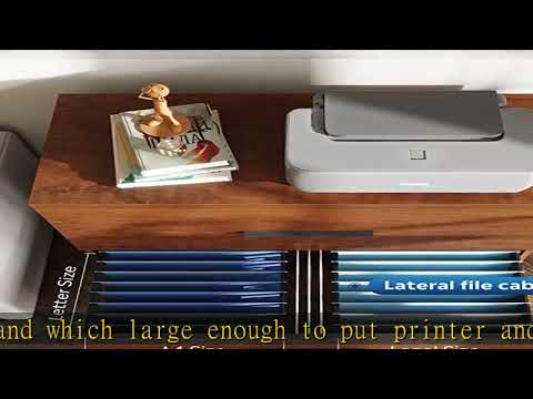 DEVAISE 2 Drawer Wood Lateral File Cabinet with Anti-tilt Mechanism, Storage Filing Cabinet for Hom