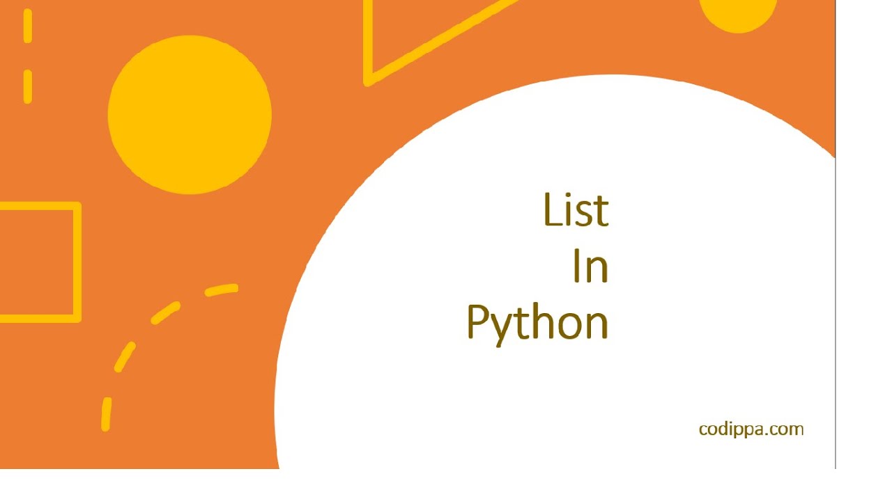 Python list tutorial with adding, removing, updating elements along with list sorting and merging.