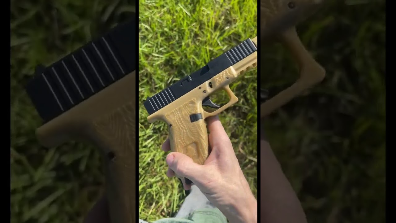 Plastic Glock explodes when shot #shooting #3dprinting #fosscad #secondamendment