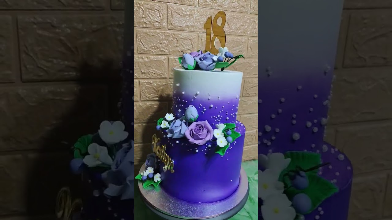 18th BIRTHDAY #cake #birthdaycakeideas #birthdaycake #cakedecorating #birthdaycakedecoration