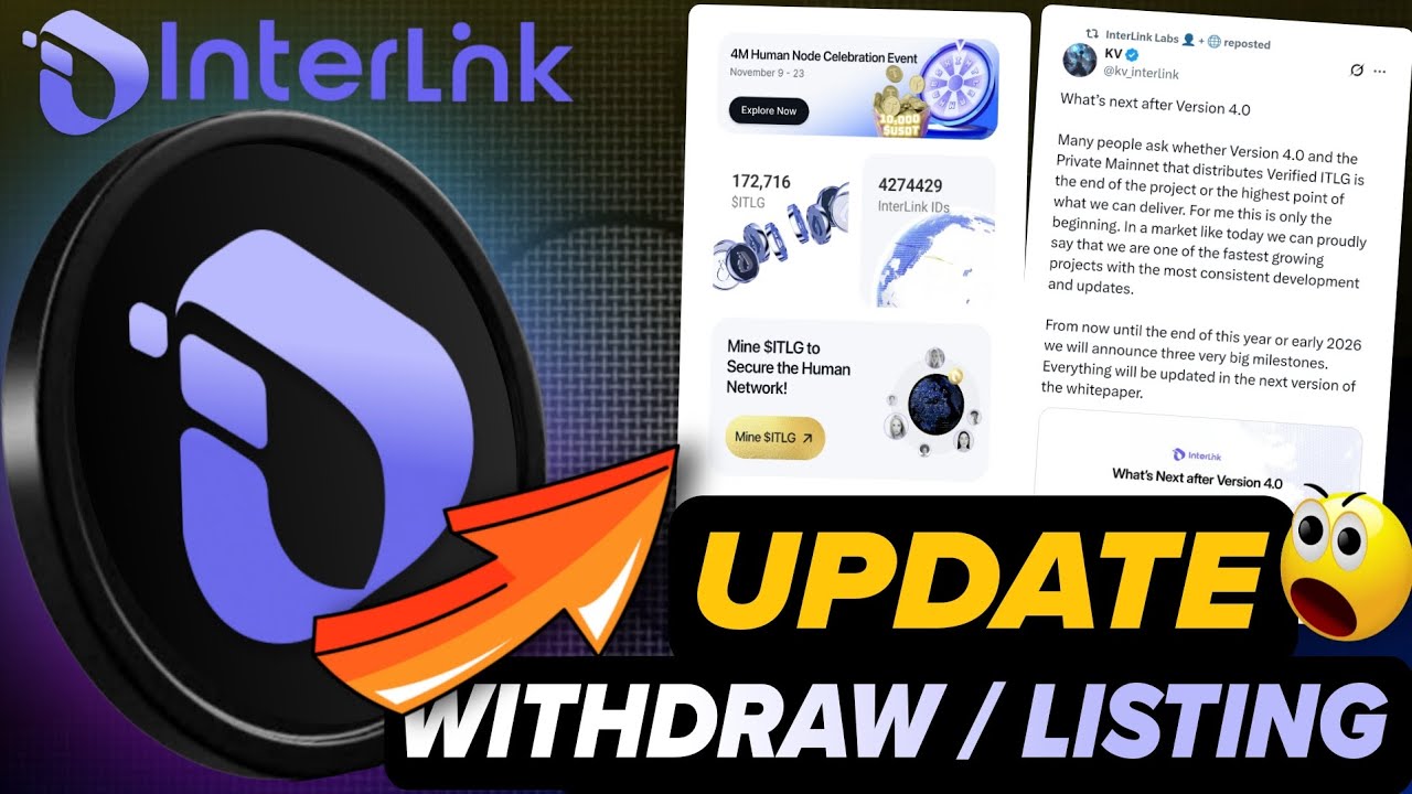 Interlink Network Listing Update | Interlink Labs Latest Update | Interlink Mining App Withdrawal
