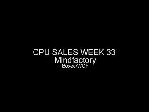 MF CPU Sales Charts Week 33. Ryzen 5 1600 on top.