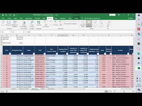 TDS Working in Excel