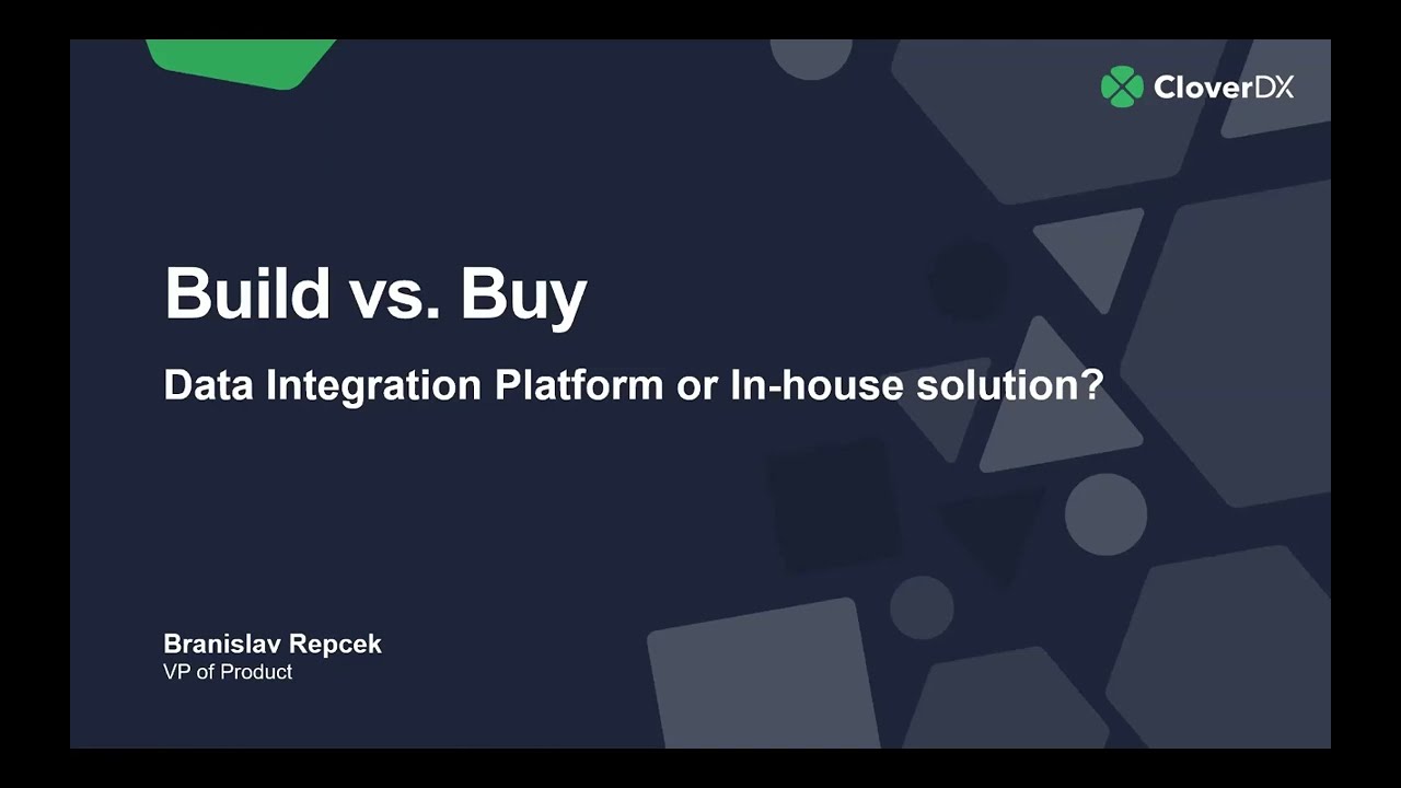Data integration platforms - build or buy?