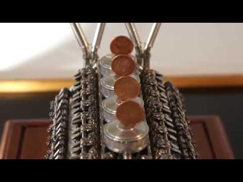 Watch the world's smallest W32 model engine work its magic