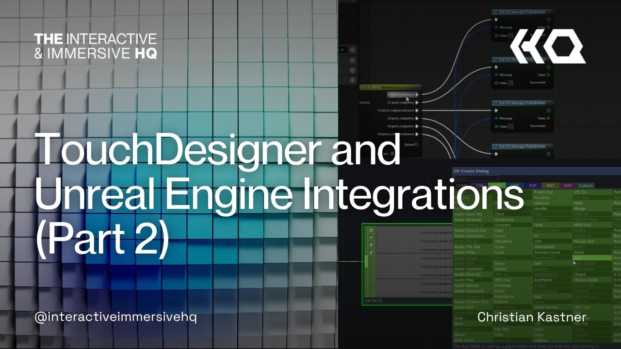 TouchDesigner and Unreal Engine Integrations (Part 2)