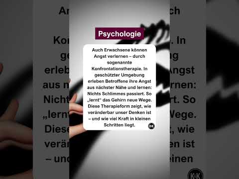 Angst verlernen – so hilft die Psychologie. #psychologie