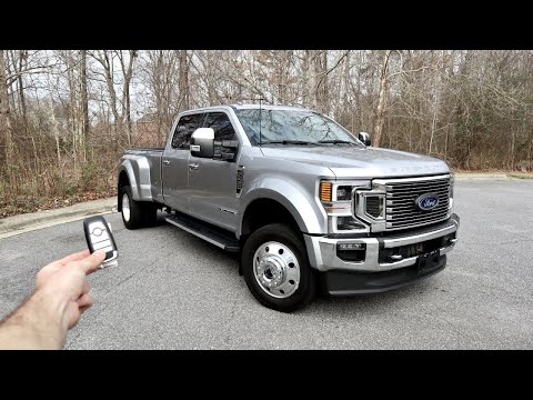 2022 Ford F450 Lariat Superduty: Start Up, Test Drive, Walkaround, POV and Review