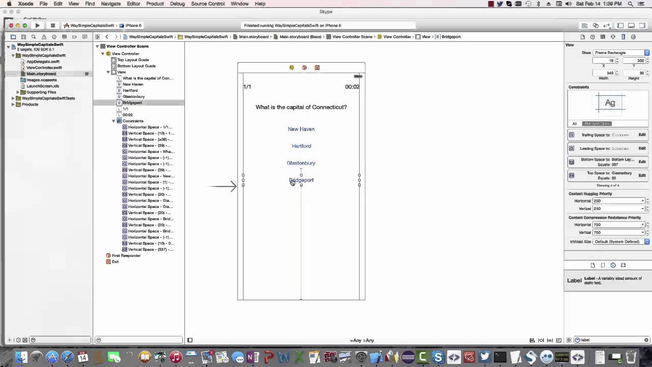 Using Inequalities in iOS Auto Layout Constraints