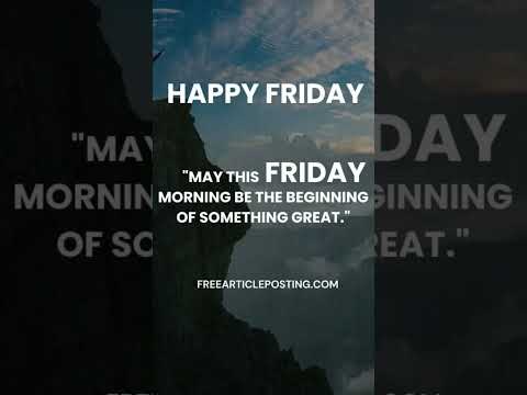 Good Morning Happy Friday Blessings and Prayers