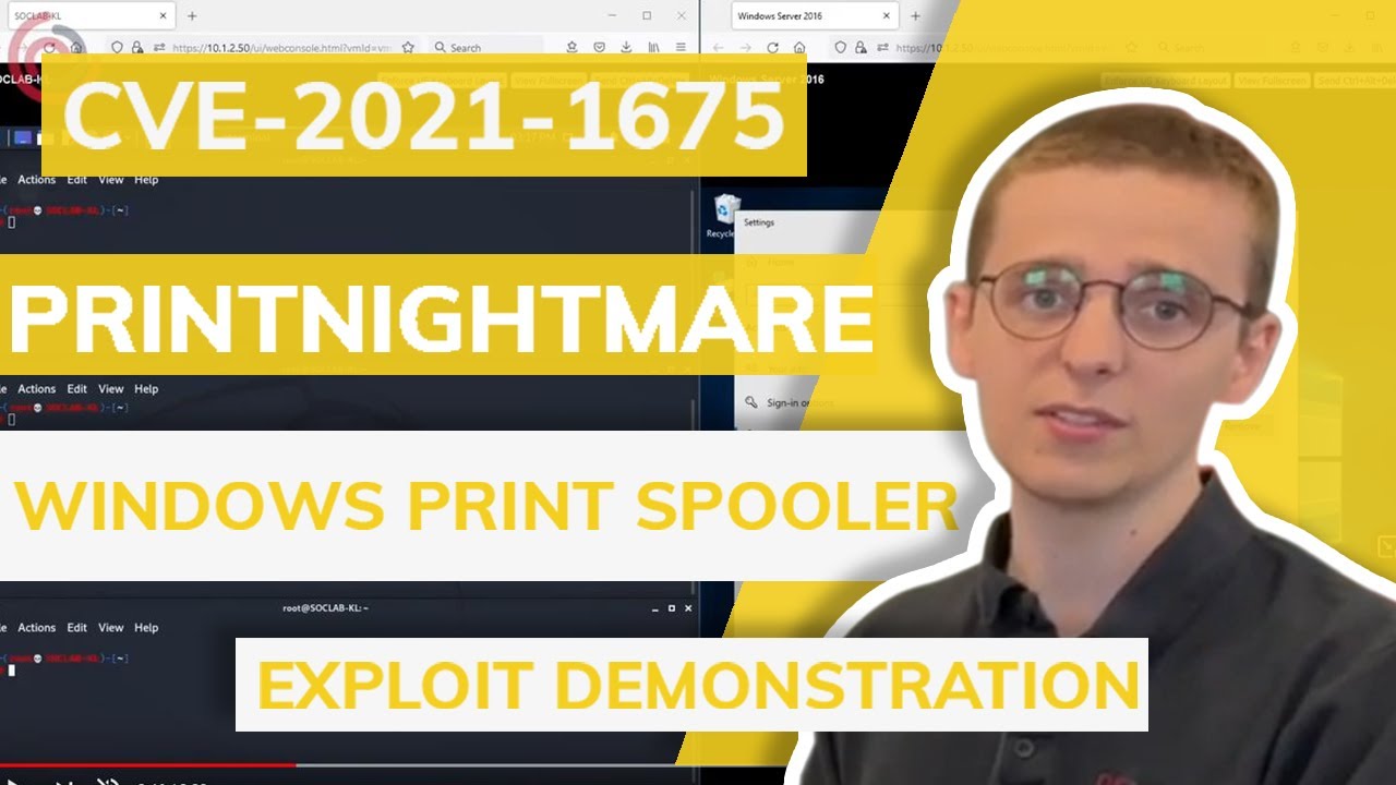 CVE-2021-1675 PrintNightmare - Windows Print Spooler Exploit Demonstration