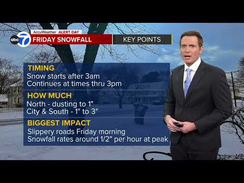 Snow expected during Friday morning commute in Chicago area