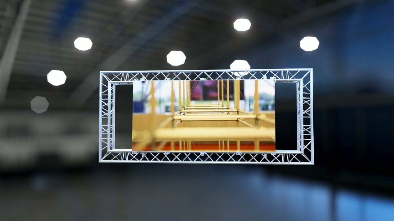 NEO Wave. LED Screen Suspension for exhibition. - NEO Exhibition Stands