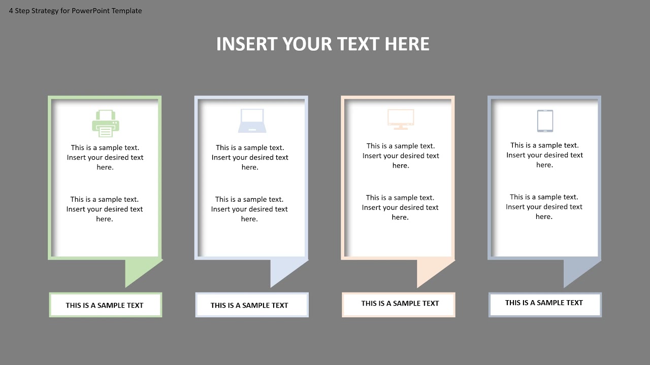 4 Step Strategy for PowerPoint Template
