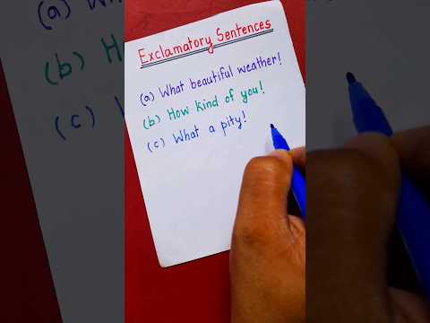exclamatory sentences #englishgrammarforbeginners #englishgrammar #studyexpress