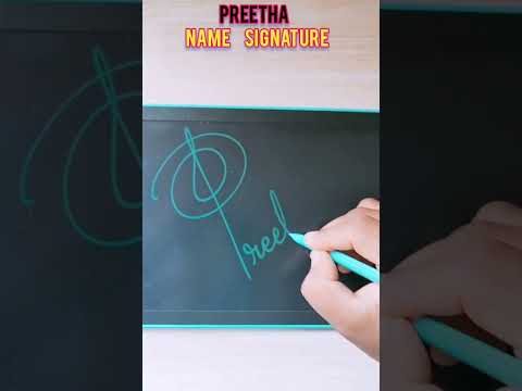 Preetha Name Signature 😍🥰 Comment your name for signature 😊