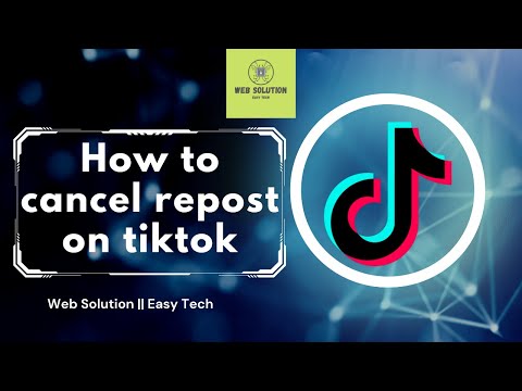 How to Cancel Repost on TikTok || Web Solution