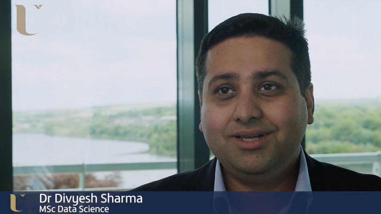 Divyesh Sharma talks about studying the MSc in Data Science at Ulster University, Magee campus