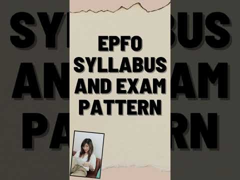 epfo syllabus and exam pattern | #upscepfo